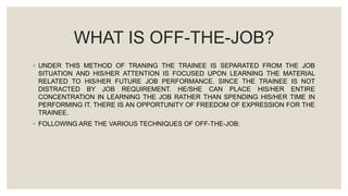 Training and development | PPT