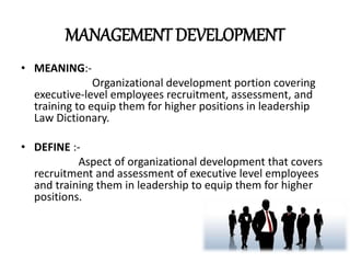 Training and development | PPTX