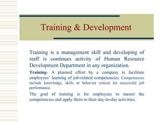 Training and Development.ppt | Vocational Training | Careers