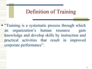 Training and Development.ppt | Vocational Training | Careers
