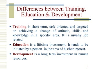 Training and Development.ppt | Vocational Training | Careers