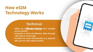 The Rise of eSIM Technology - Revolutionizing Mobile Connectivity | PPTX | Smartphones ...