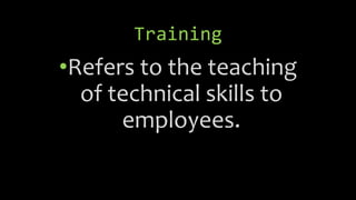 Training and development grade 9 | PPTX