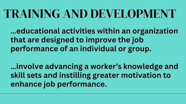 TRAINING AND DEVELOPMENT (1).pdf | Careers