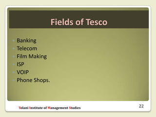 Training and Development at TESCO | PPTX