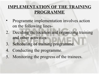 Training and developmentf | PPT | Human Resources | Business