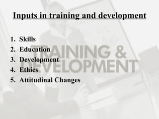 Training and developmentf | PPT | Human Resources | Business