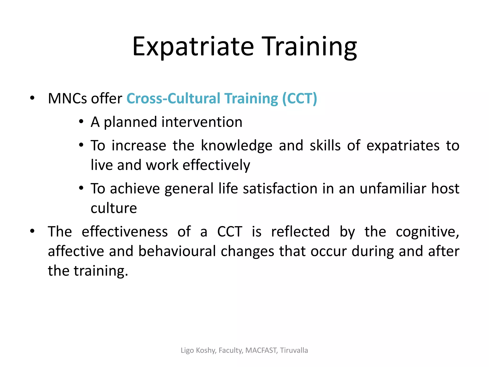 Training and development in international context | PPTX