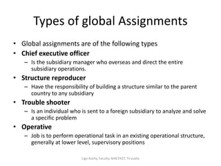 Training and development in international context | PPTX