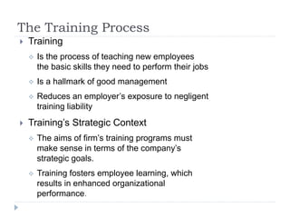 Training and development of employees | PPTX