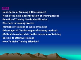Training and development of human resource | PPT
