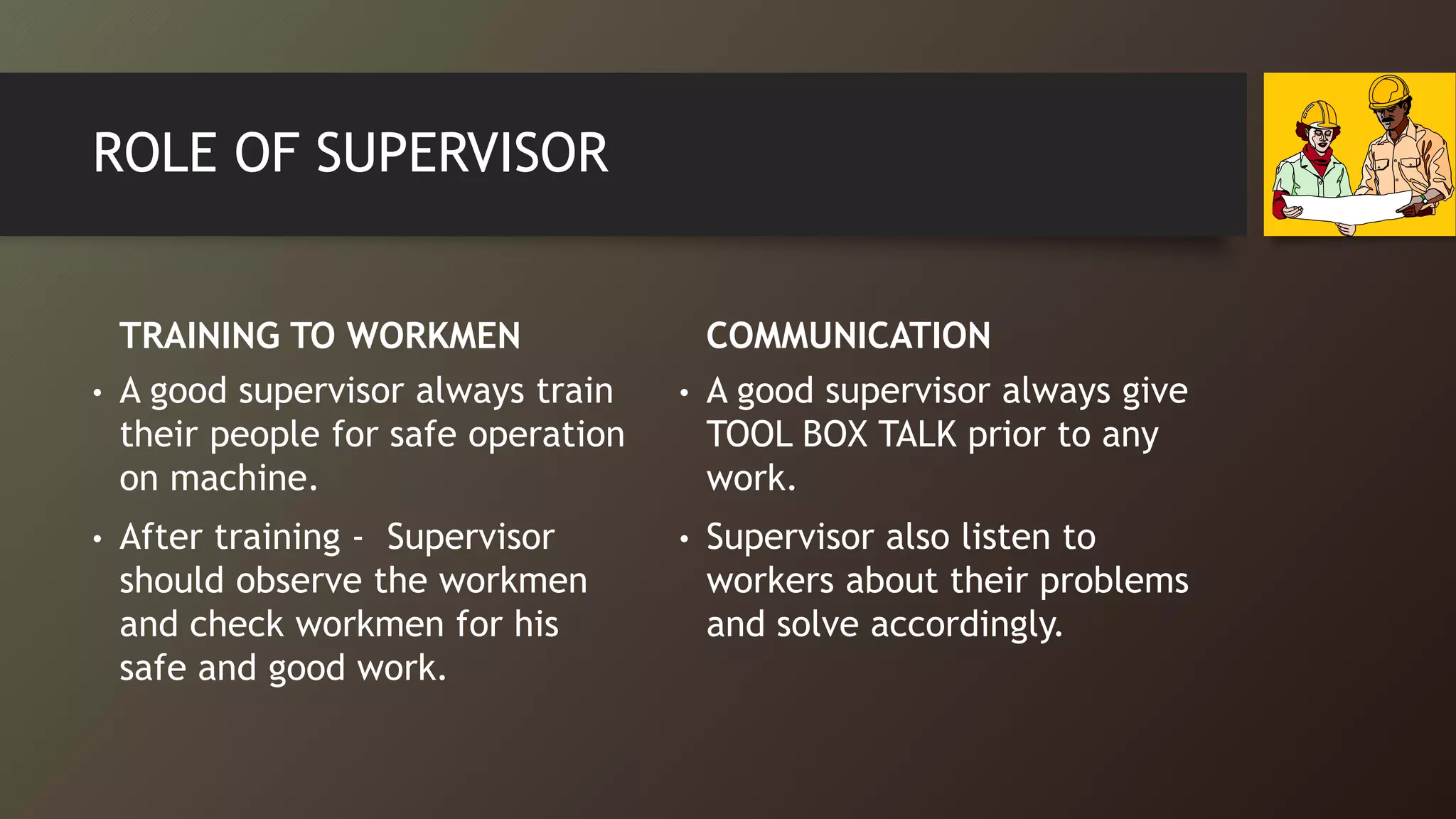 Training and development of supervisor | PPTX