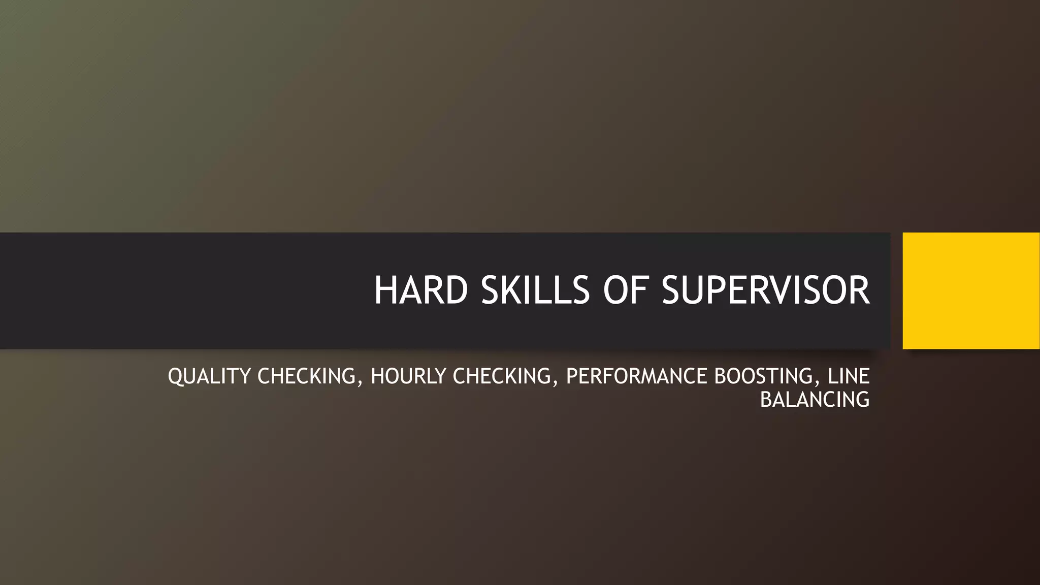 Training and development of supervisor | PPTX