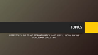 Training and development of supervisor | PPTX