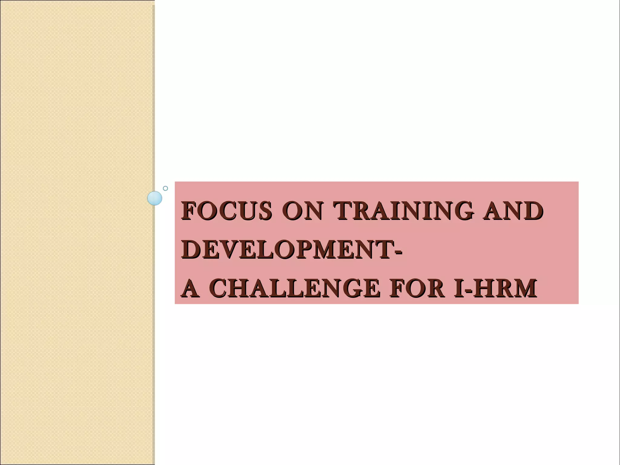 Training And Development Practices In Global Organisations | PPT