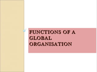 Training And Development Practices In Global Organisations | PPT