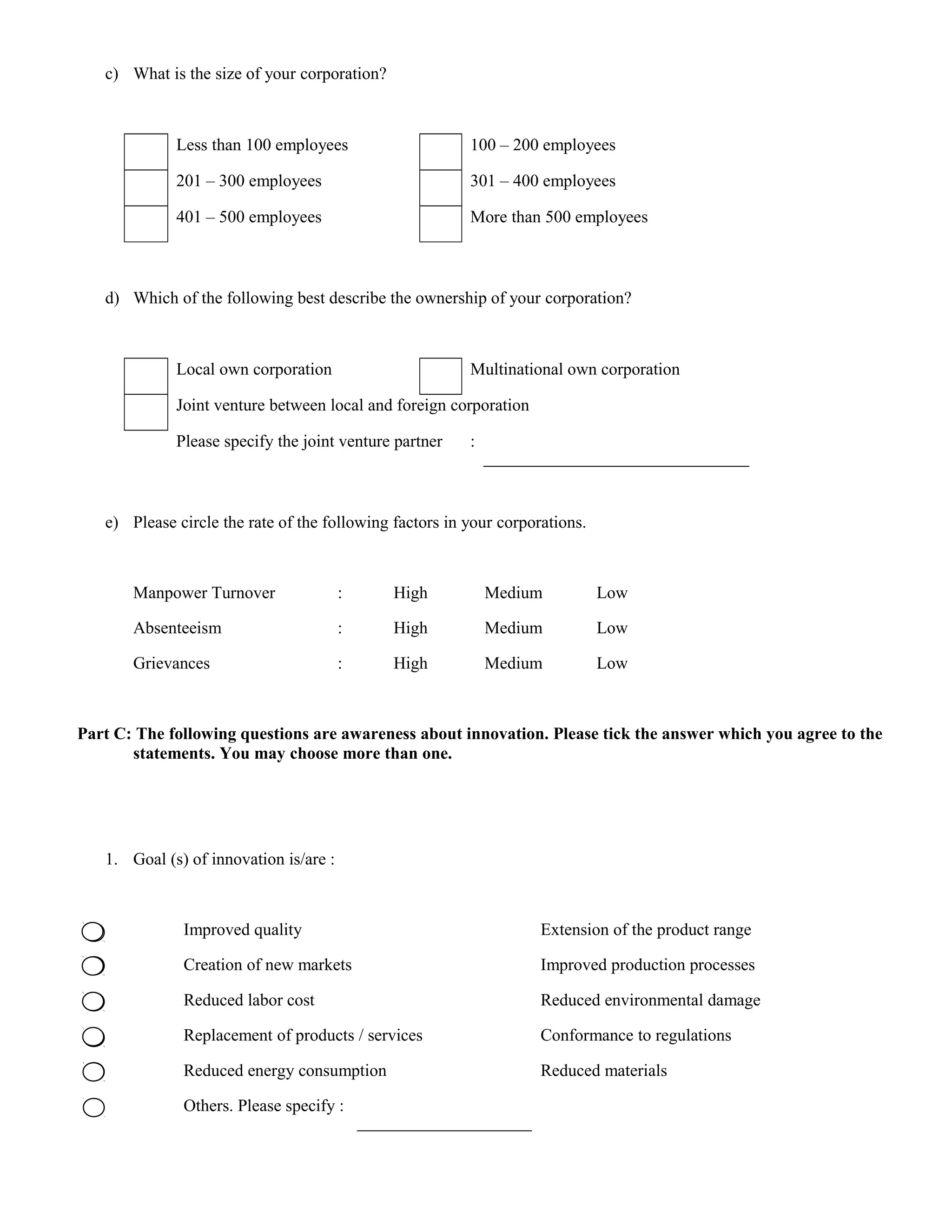 Training and development questionnaire (1) | DOC