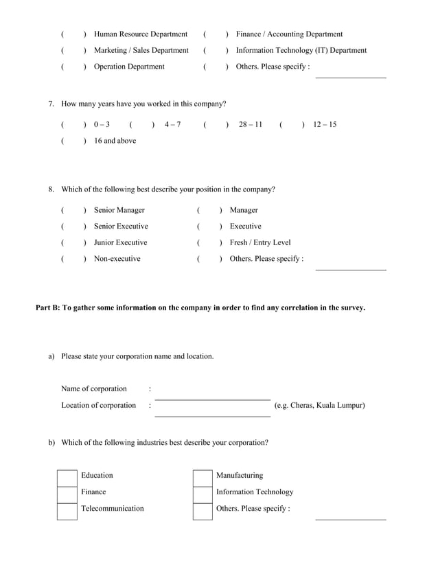 Training and development questionnaire (1) | DOC