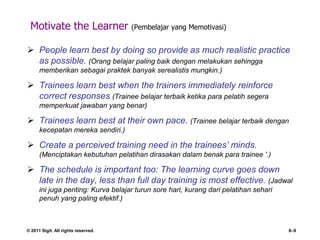 Training And Development (Sigit) | PPSX | Resume Writing and Advice | Job Search