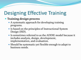 Training and development unit 1 | PPTX