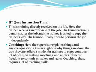 Training and development unit 1 | PPTX