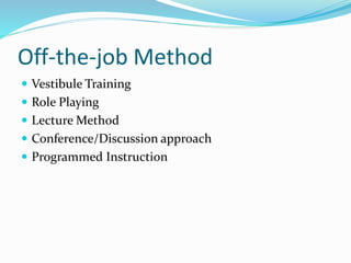 Training and development unit 1 | PPTX