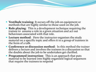 Training and development unit 1 | PPTX