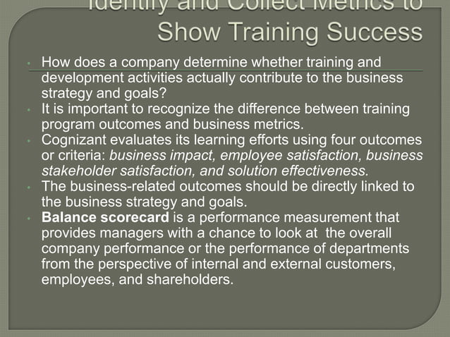 THE STRATEGIC TRAINING AND DEVELOPMENT PROCESS | PPTX | Business ...
