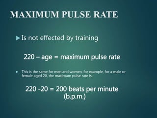 Training and fitness | PPT