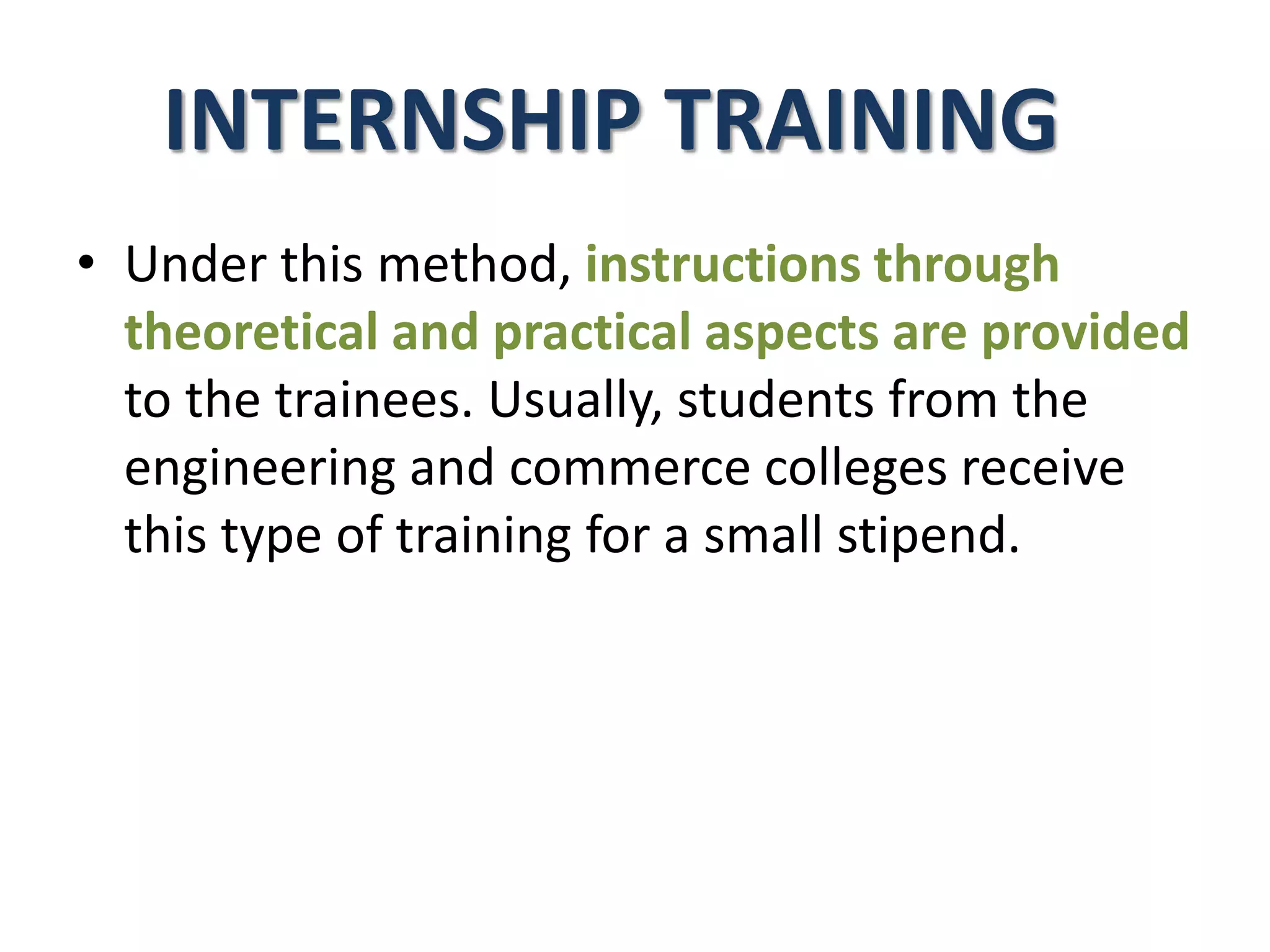 Training and its method | PPTX