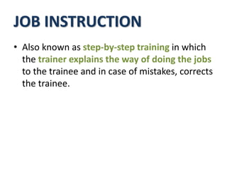 Training and its method | PPTX