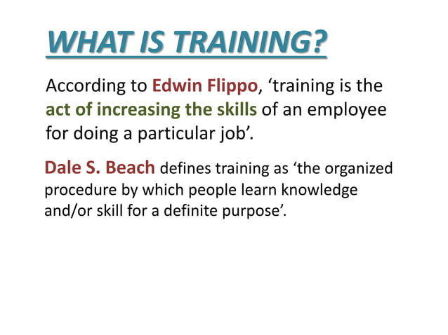 Training and its method | PPTX