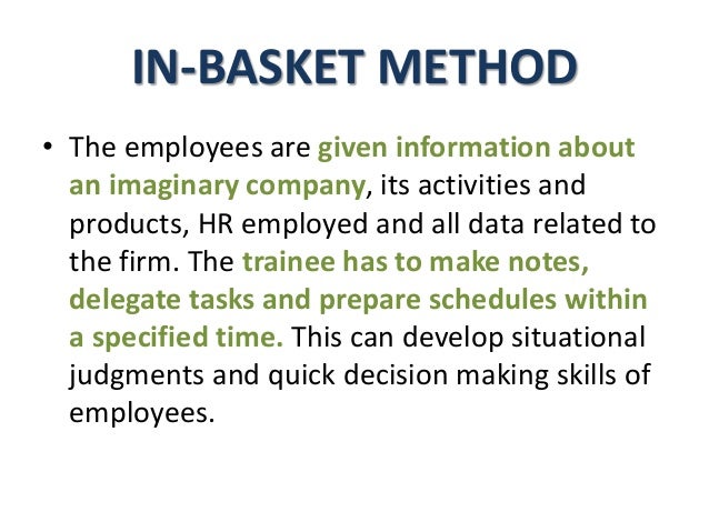 Training and its method