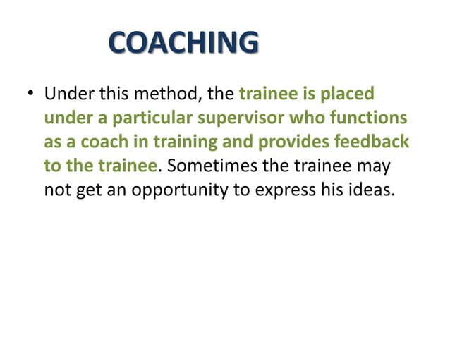 Traininganditsmethod all | PPT