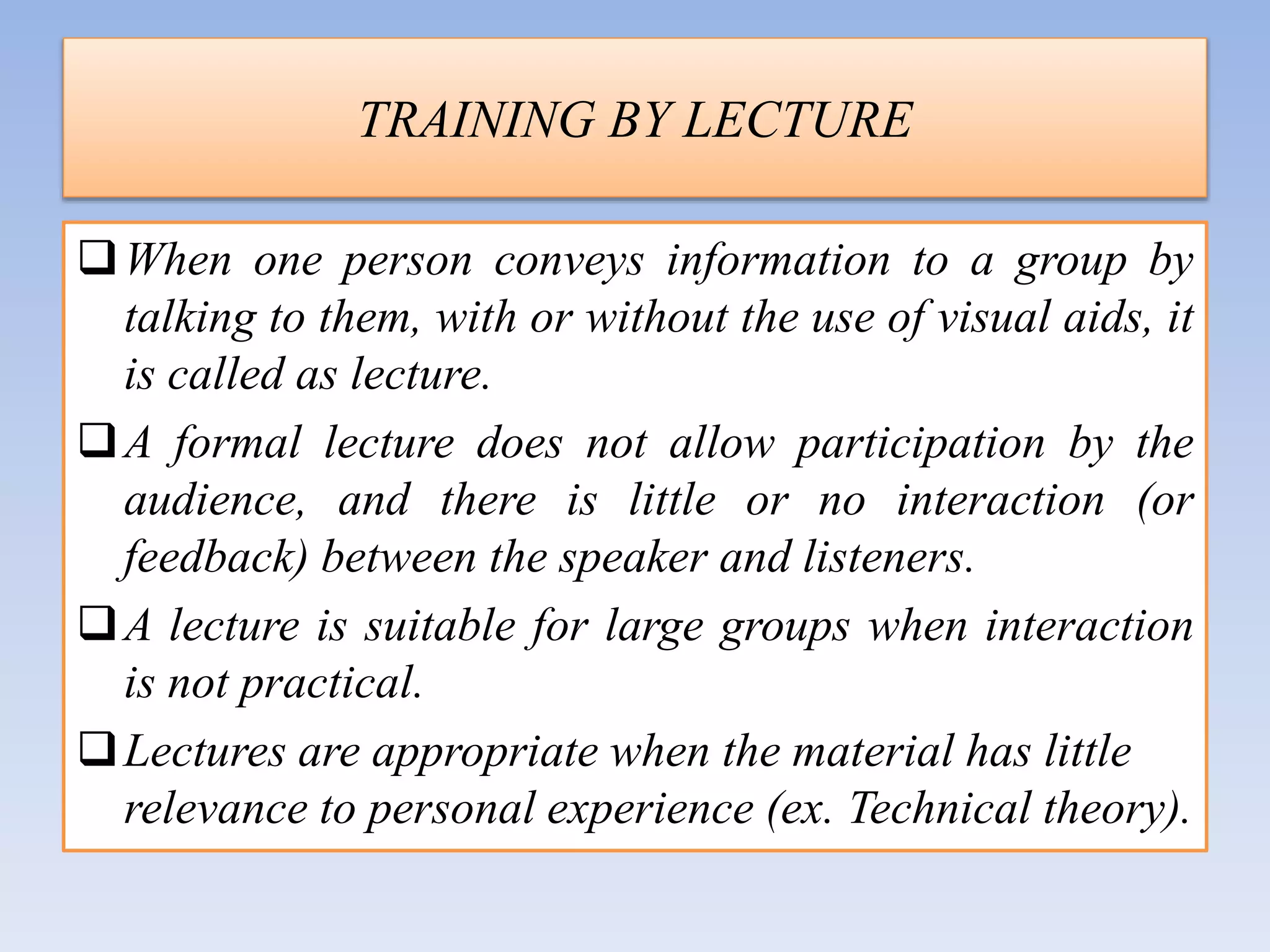 Training and its techniques | PPTX