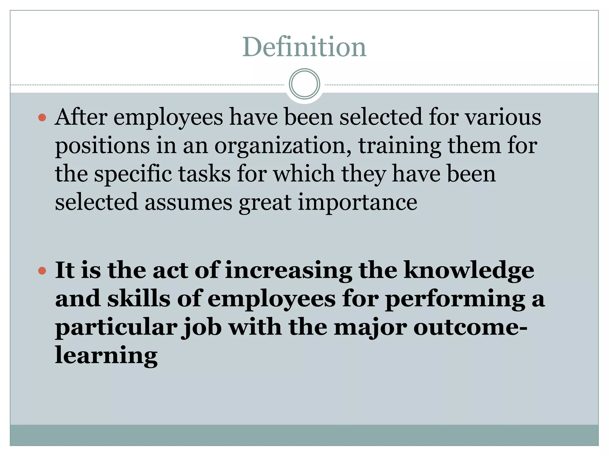 Training and its types | PPTX
