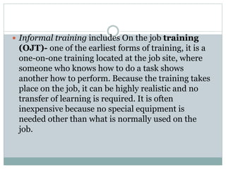 Training and its types | PPTX