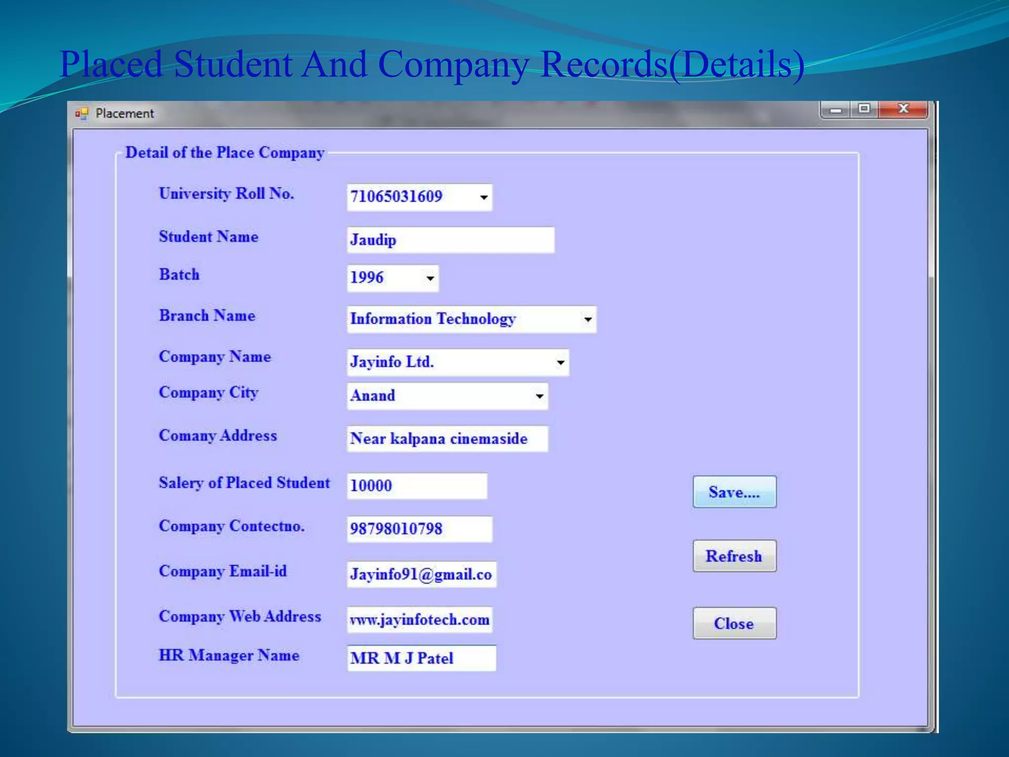 Training and placement ppt | PPSX