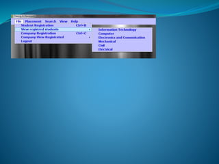Training and placement ppt | PPSX