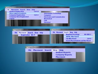 Training and placement ppt | PPSX