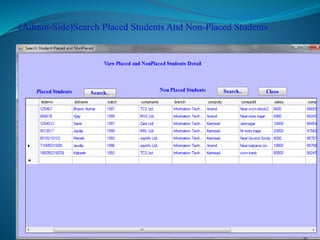 Training and placement ppt | PPSX