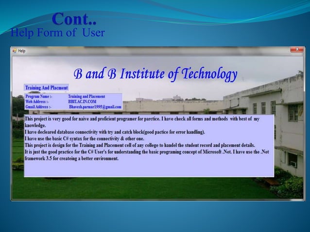 Training and placement ppt | PPSX