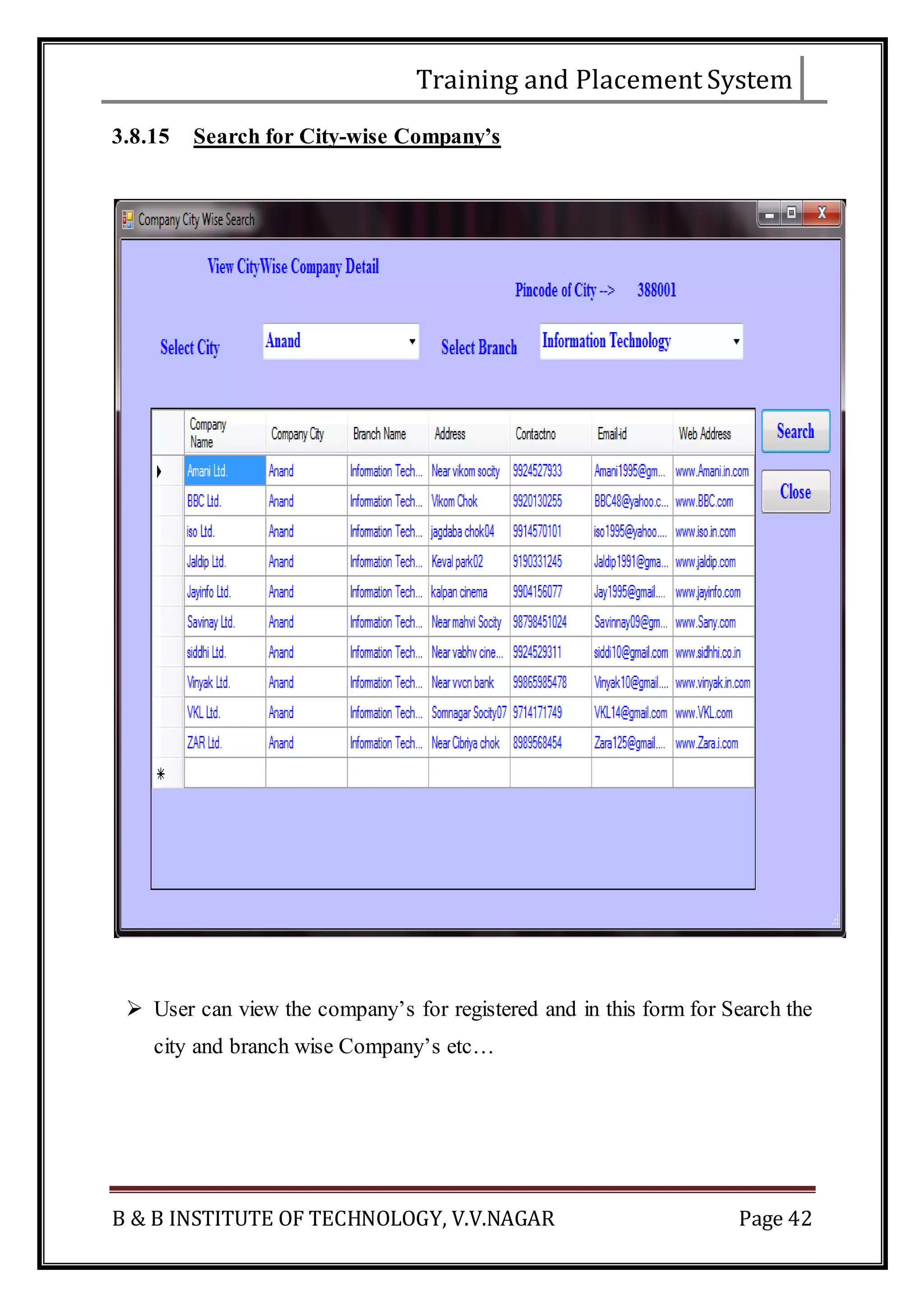 Training and placement | DOCX