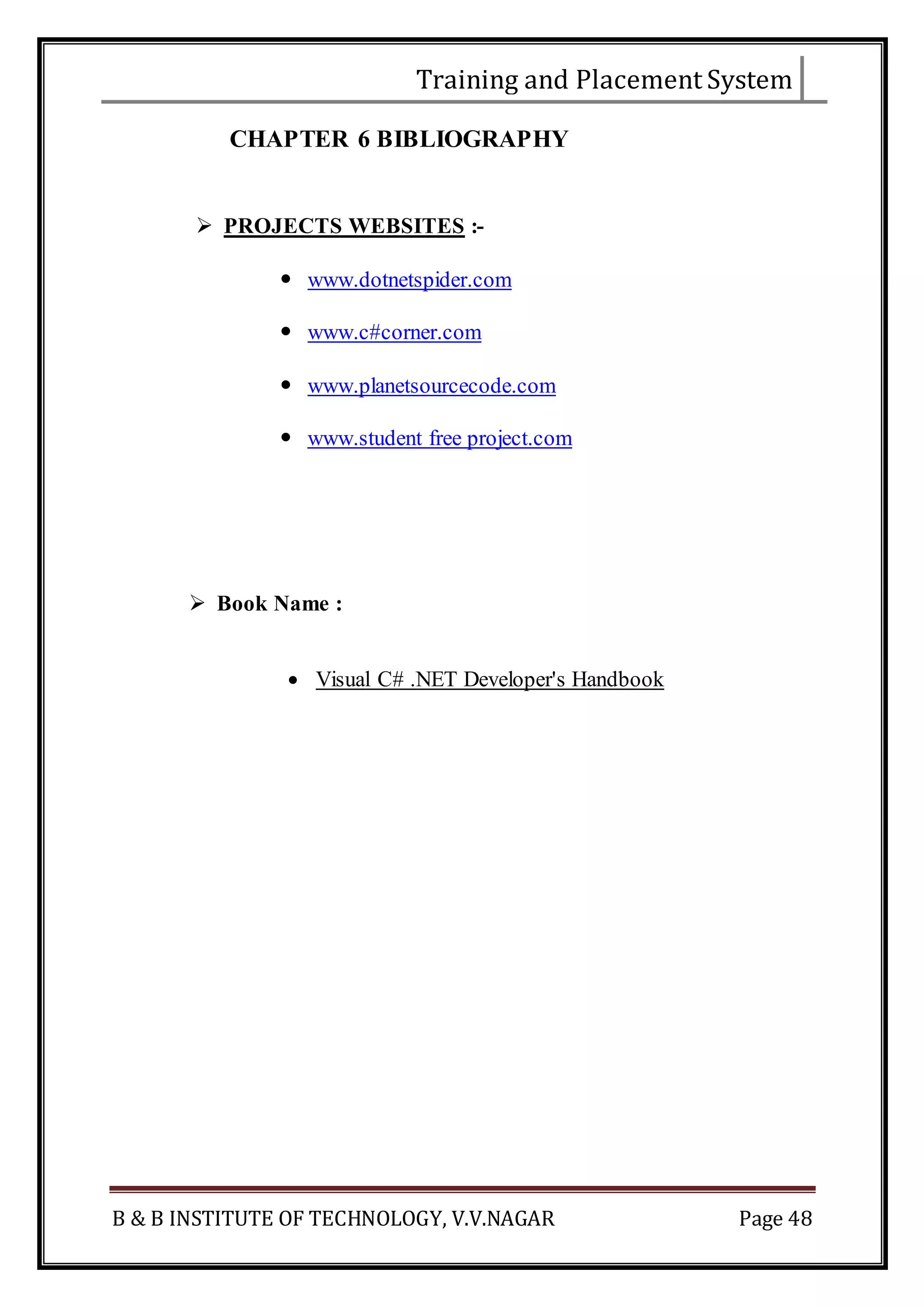 Training and placement | DOCX