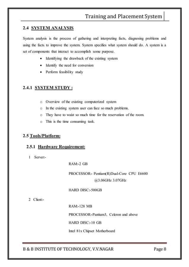 Training and placement | DOCX | Databases | Computer Software and ...