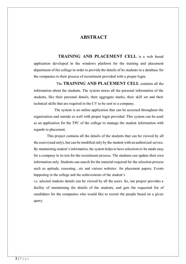 Training and placement cell management system.pdf