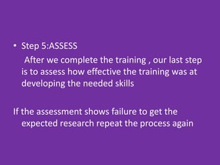 Training and retraining of employees | PPTX