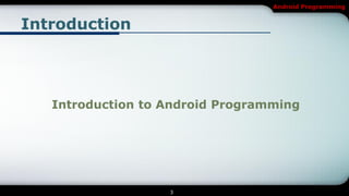 [Android] Introduction to Android Programming | PDF