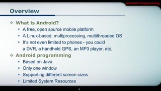 [Android] Introduction to Android Programming | PDF