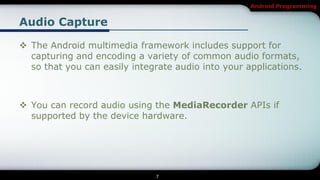 [Android] Multimedia Programming | PDF